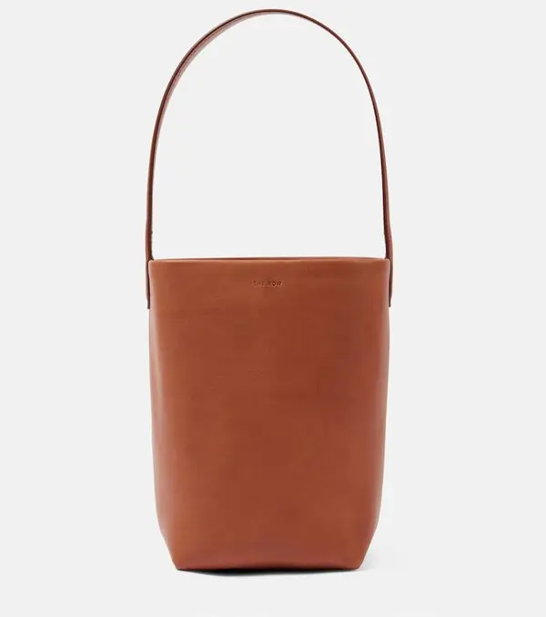 THE ROW Park N/s Small Leather Tote Bag - Brown
