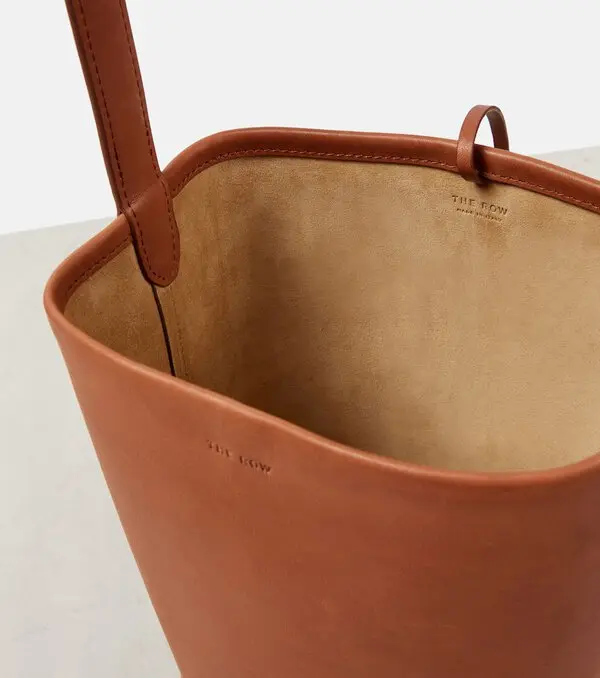 THE ROW Park N/s Small Leather Tote Bag - Brown
