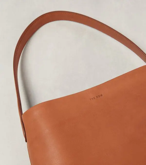 THE ROW Park N/s Small Leather Tote Bag - Brown
