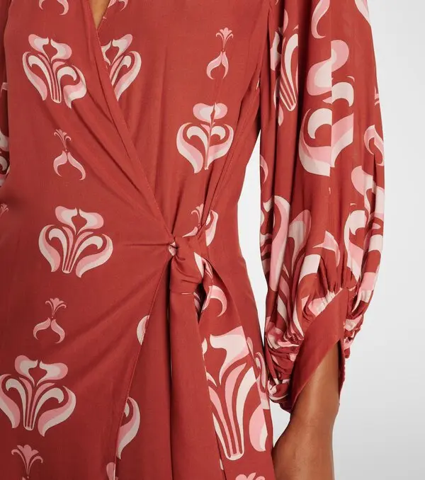 ADRIANA DEGREAS Printed Viscose Caftan