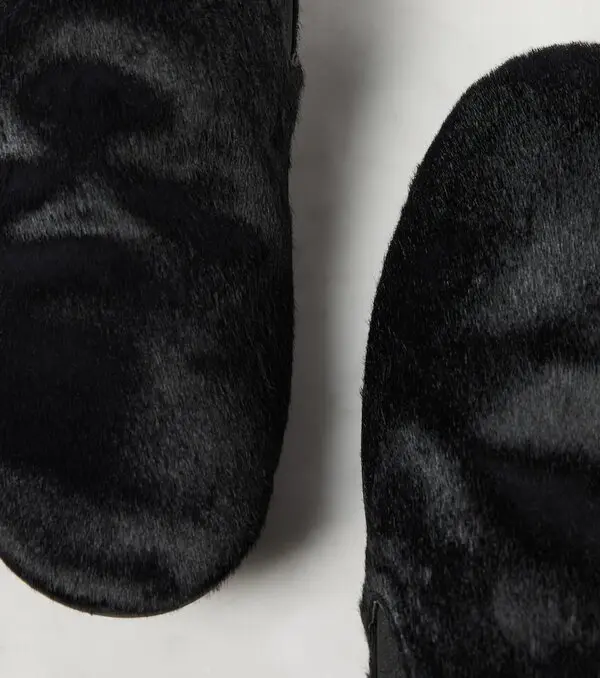 THE ROW Vincit Pony Hair Slip-on Shoes