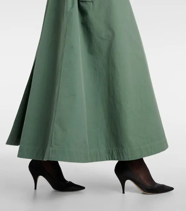 THE ROW Liisa Satin Pointed Toe Pumps