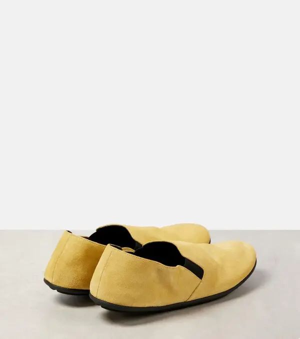 THE ROW Vincit Suede Loafers