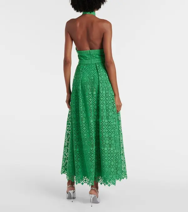Elie Saab Halterneck Midi Dress