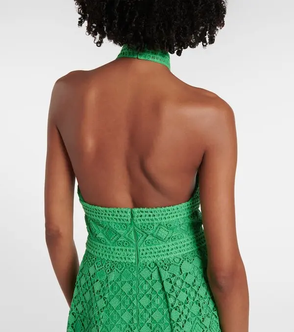 Elie Saab Halterneck Midi Dress