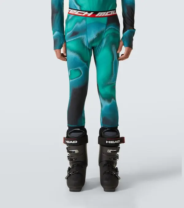 Aztech Mountain Aztech Next To Skin Printed Leggings - Blue