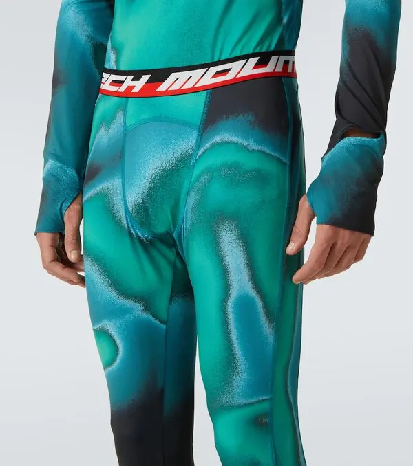 Aztech Mountain Aztech Next To Skin Printed Leggings - Blue