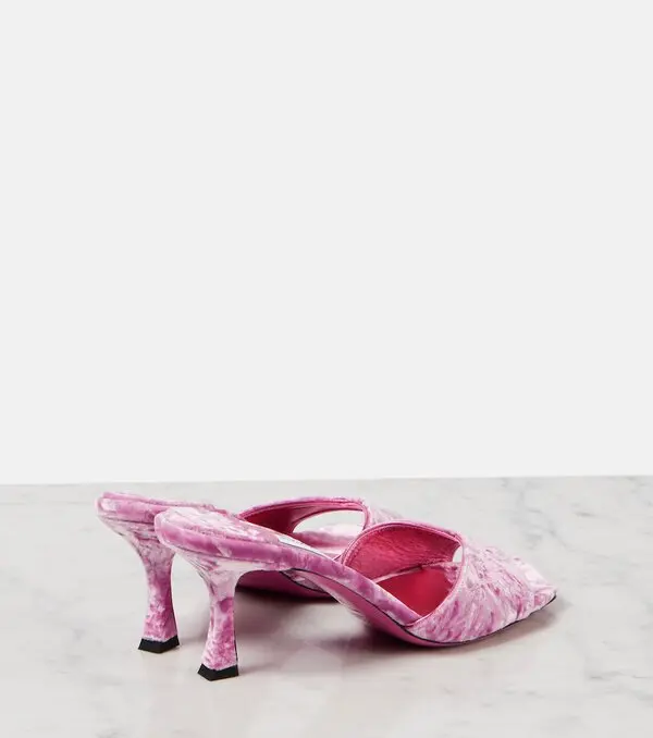 JIMMY CHOO Skye 70 Velvet Mules