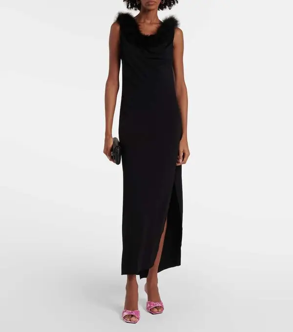 JIMMY CHOO Skye 70 Velvet Mules - Pink