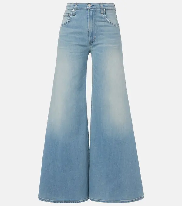 Citizens Of Humanity Amari High-rise Wide-leg Jeans - Blue