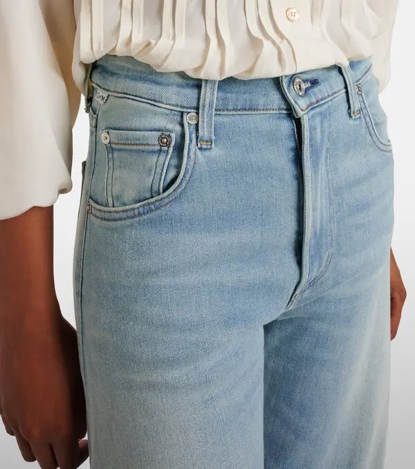 Citizens Of Humanity Amari High-rise Wide-leg Jeans - Blue