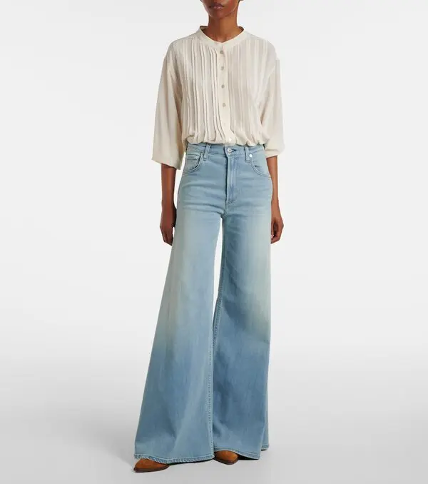 Citizens Of Humanity Amari High-rise Wide-leg Jeans - Blue