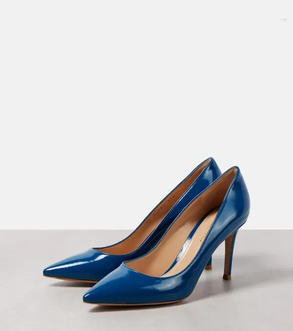 GIANVITO ROSSI 85 Leather Pumps