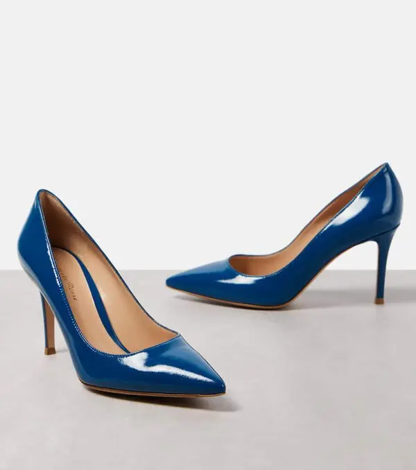 GIANVITO ROSSI 85 Leather Pumps