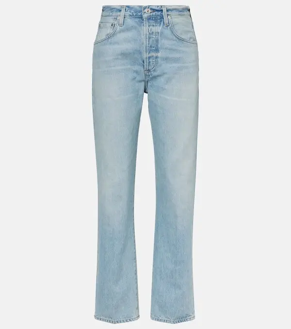 Citizens Of Humanity Baretta High-rise Straight Jeans - Blue