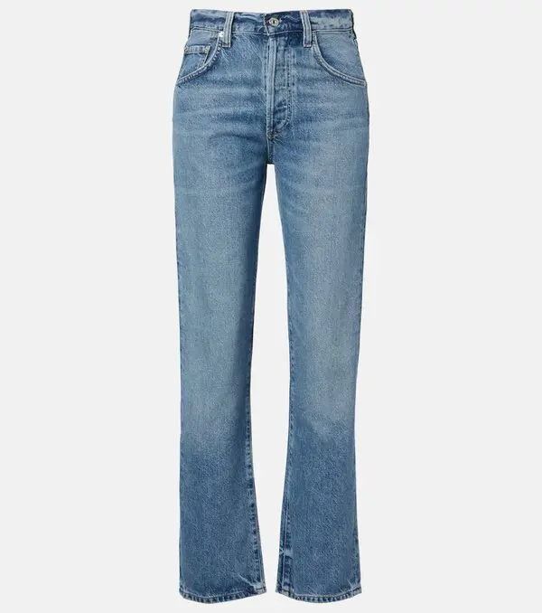 Citizens Of Humanity Baretta High-rise Straight Jeans - Blue