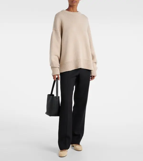 THE ROW Awar Shearling-lined Ballet Flats