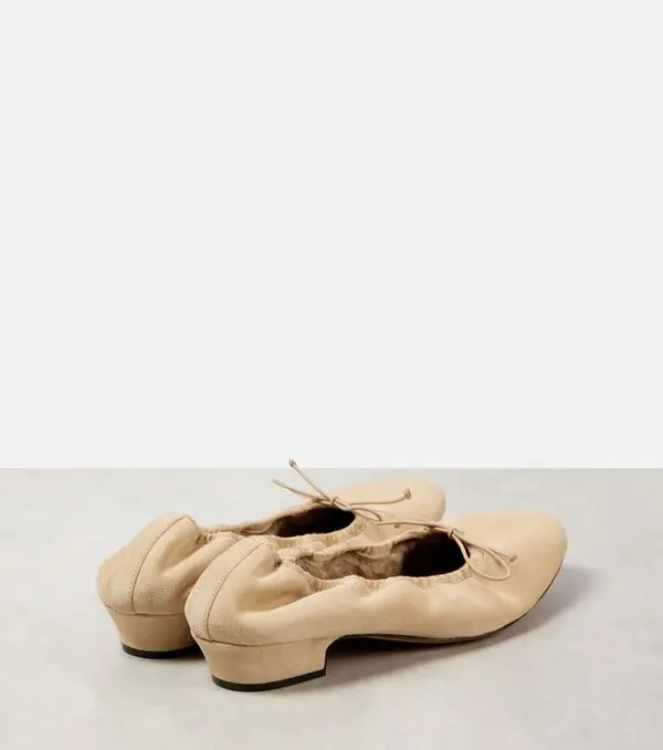 THE ROW Awar Shearling-lined Ballet Flats