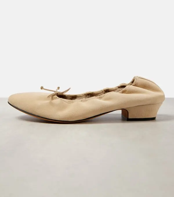 THE ROW Awar Shearling-lined Ballet Flats
