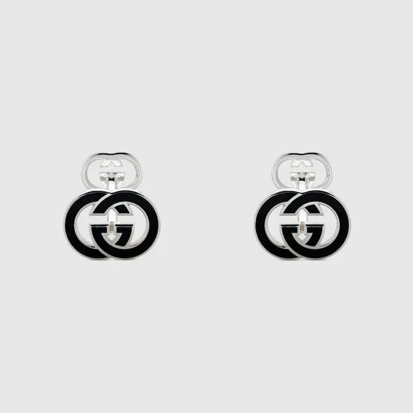 Gucci Interlocking Enamel Cufflinks - One-color