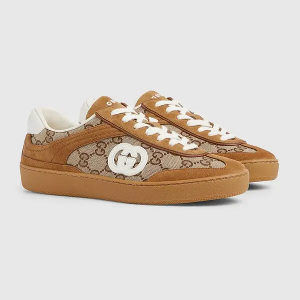 Gucci S G75 Suede Sneakers - Brown