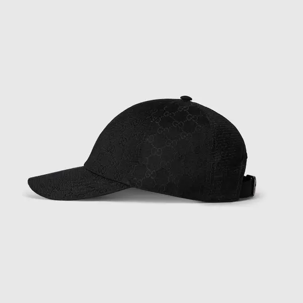 Gucci Gg Ripstop Baseball Hat - Black