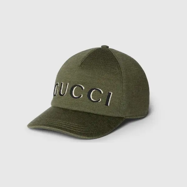 Gucci Embroidered Wool Baseball Hat