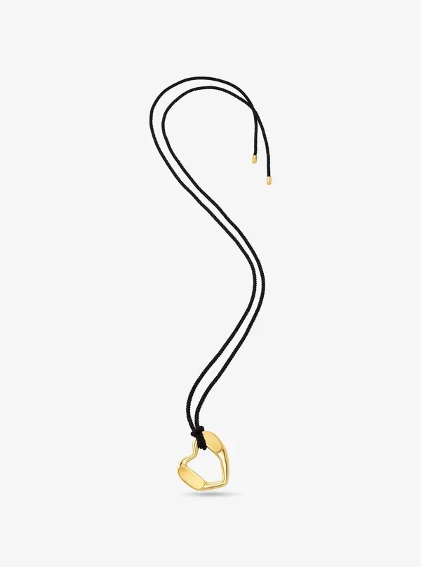 Michael Kors Precious Metal-plated Brass Heart Necklace