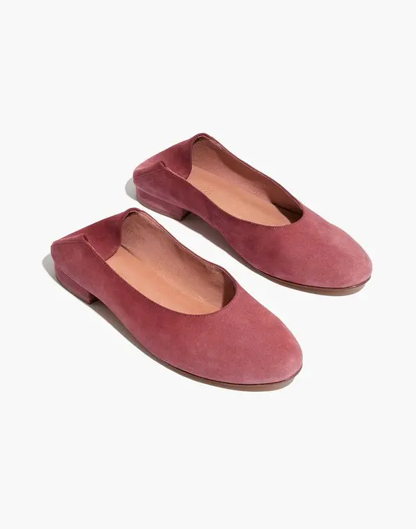 Madewell The Sophia Fold-down Flat In Suede