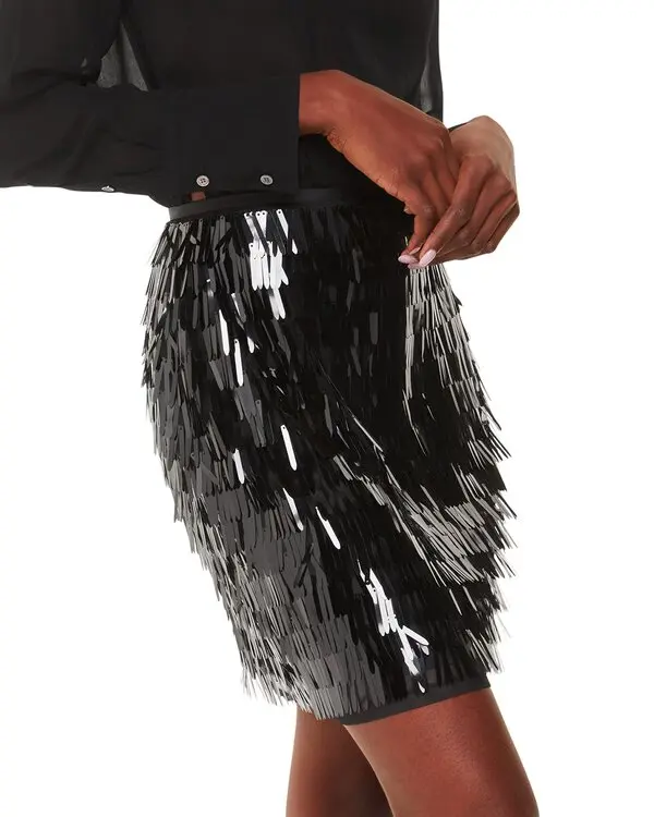 Whistles Sequin Mini Skirt