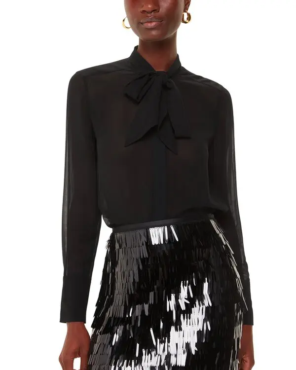Whistles Sequin Mini Skirt