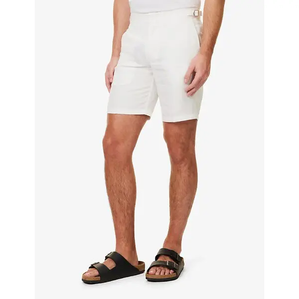 Orlebar Brown Norwich Linen Shorts - White Sand
