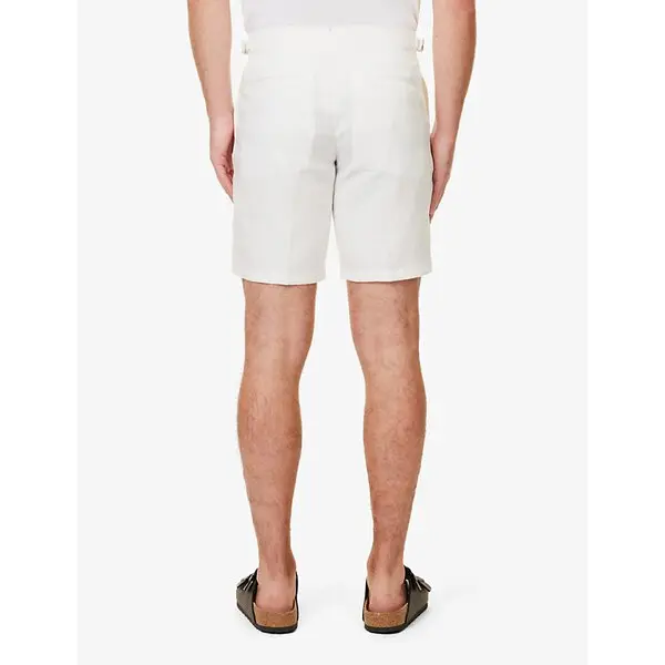 Orlebar Brown Norwich Linen Shorts - White Sand