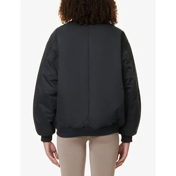 TALA Oversized Woven Reversible Bomber Jacket