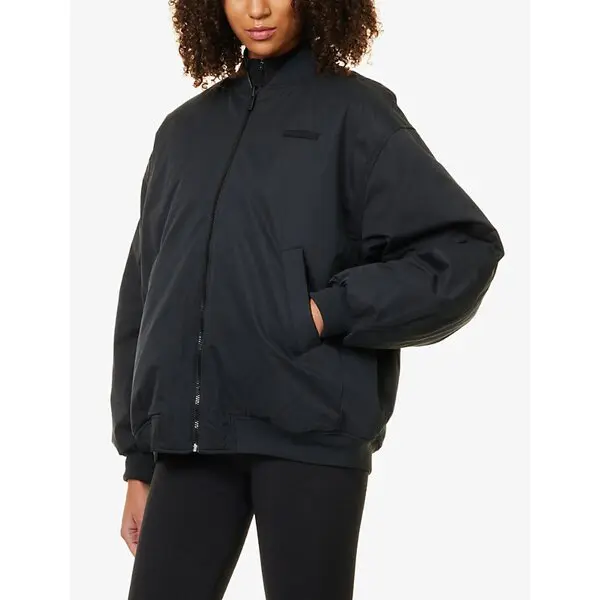 TALA Reversible Oversized Woven Bomber Jacket