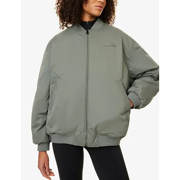 TALA Reversible Oversized Woven Bomber Jacket