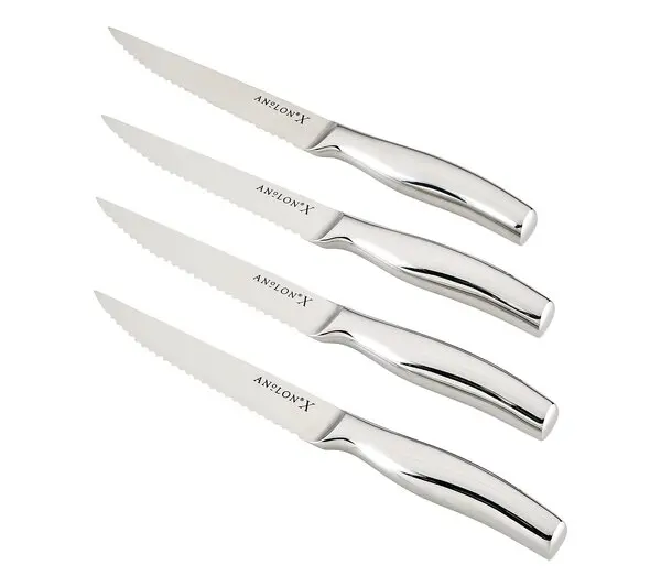 ANOLON X Steak Knife 4-piece Set, Stainless Ste El - Silver