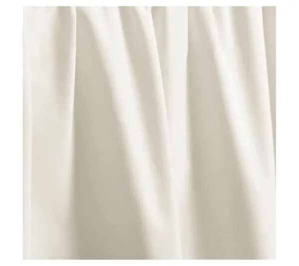 Laura Ashley Solid Ivory Twin Ruffled Bedskirt