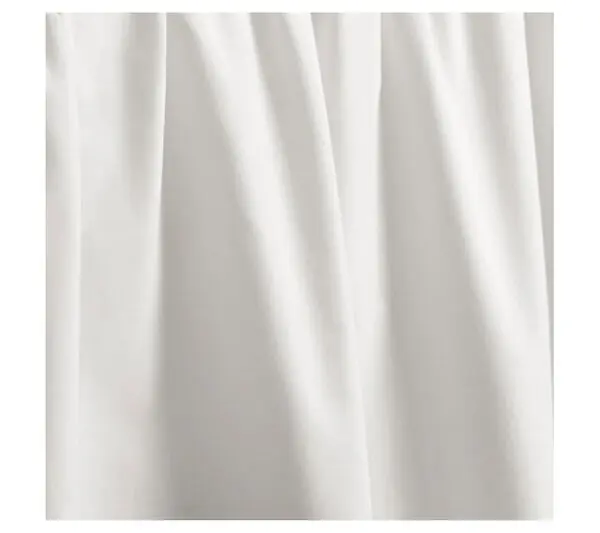 Laura Ashley Solid White Ruffled Twin Bedskirt
