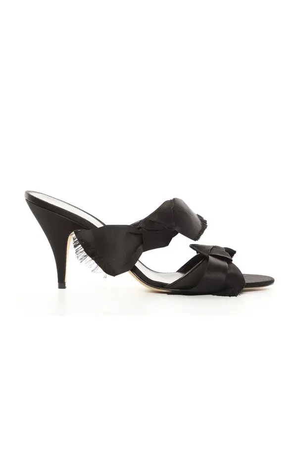 THE ROW Vika Knotted Sandals - Black