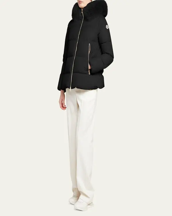 Moncler Laiche Short Puffer Jacket - Black