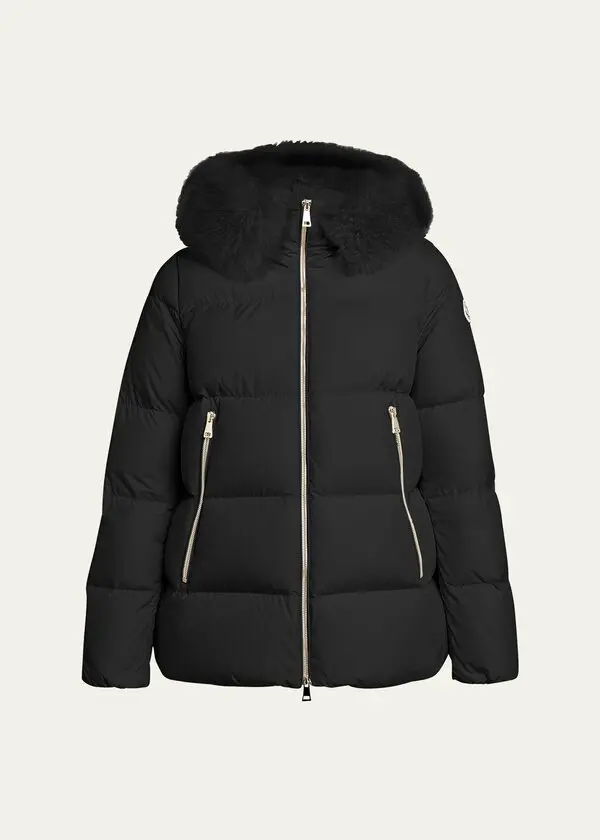 Moncler Laiche Short Puffer Jacket - Black