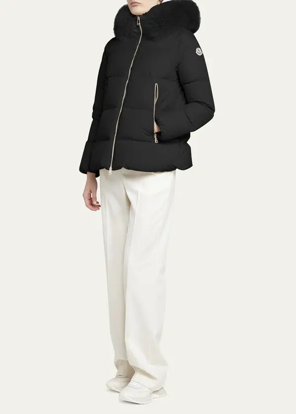 Moncler Laiche Short Puffer Jacket - Black
