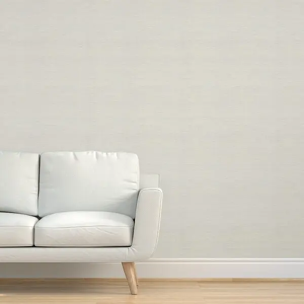 Spoonflower Light And Cream 100% Natural Sisal Grasscloth Wallcovering