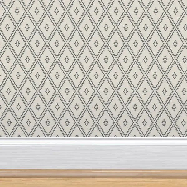 Spoonflower Beni Small Greige 100% Natural Sisal Grasscloth Wallcovering