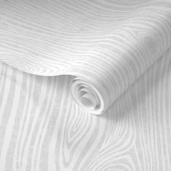 Spoonflower Wood Driftwood Woodgrain Texture Rustical Custom Removable Wallpaper - White,gray