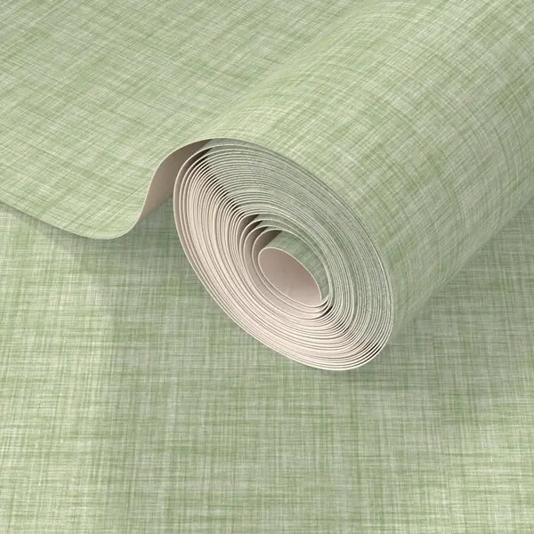 Spoonflower Avocado Green 100% Natural Sisal Grasscloth Wallcovering - Green,sage