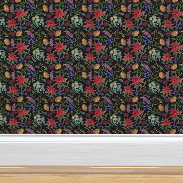 Spoonflower Australia Textured Small 100% Natural Sisal Grasscloth Wallcovering