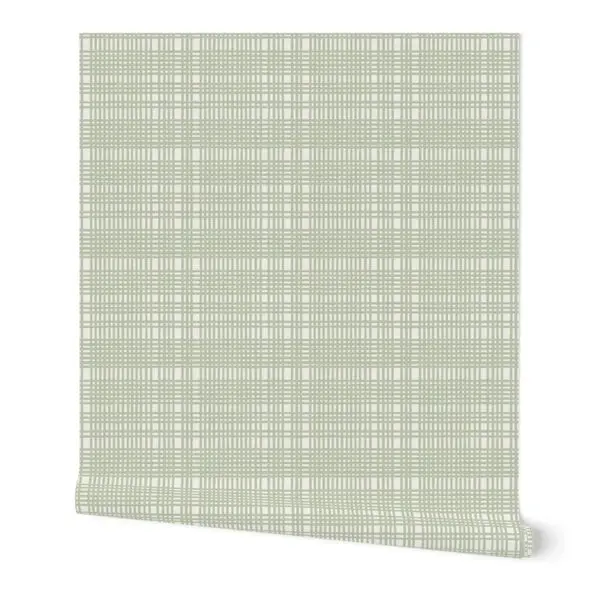 Spoonflower Loose Weave Light 100% Natural Sisal Grasscloth Wallcovering
