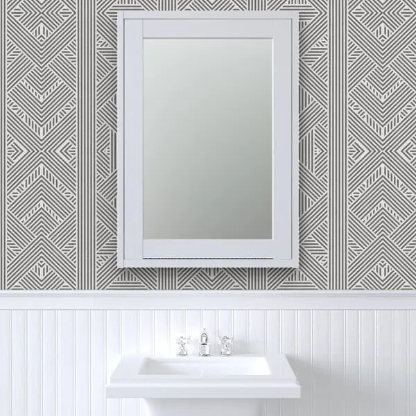 Spoonflower Geo Geometric Line Modern Texture Custom Removable Wallpaper